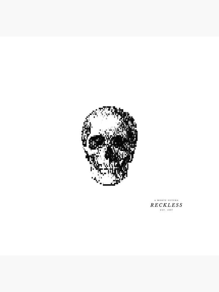 "Pixelated Skull A Morte Futura Reckless logo" Art Print by smnam ...