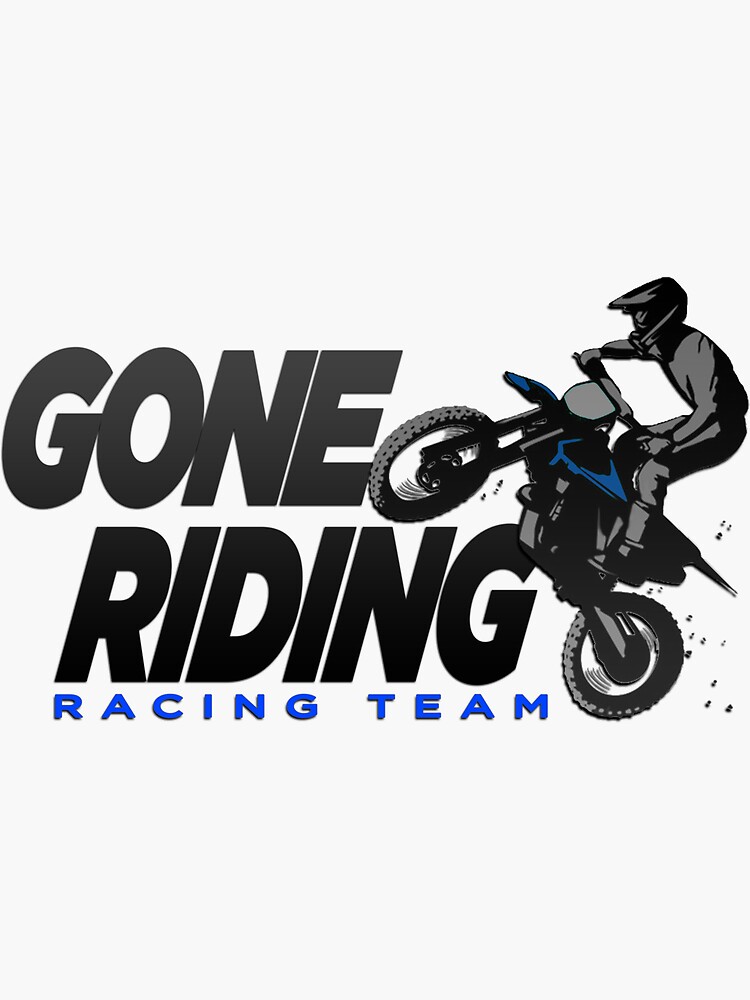 "'Gone Riding' Design (Yamaha)" Sticker for Sale by luketrap | Redbubble