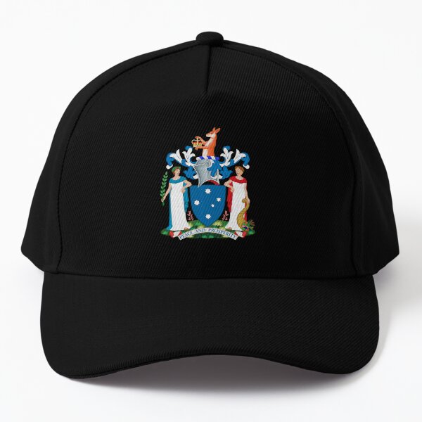 "Coat of Arms of Victoria, Australia" Cap for Sale by PZAndrews | Redbubble