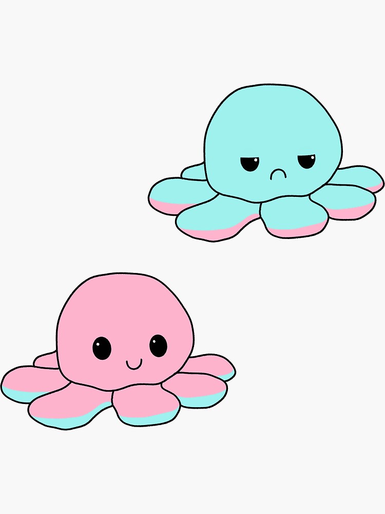 "Reversible Octopus Plushie Sticker Pack" Sticker for Sale by ...