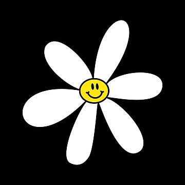 "Smiling Daisy " Sticker for Sale by asymmetrickid | Redbubble