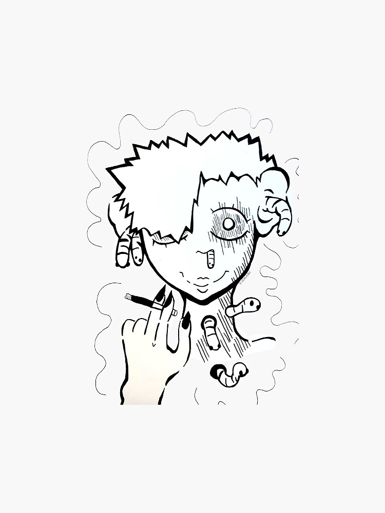 "Miss Metamorphosis" Sticker by vo1dbunny | Redbubble