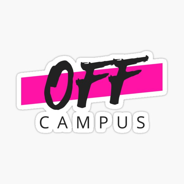 "off campus-off campus series" Sticker for Sale by Decosa | Redbubble