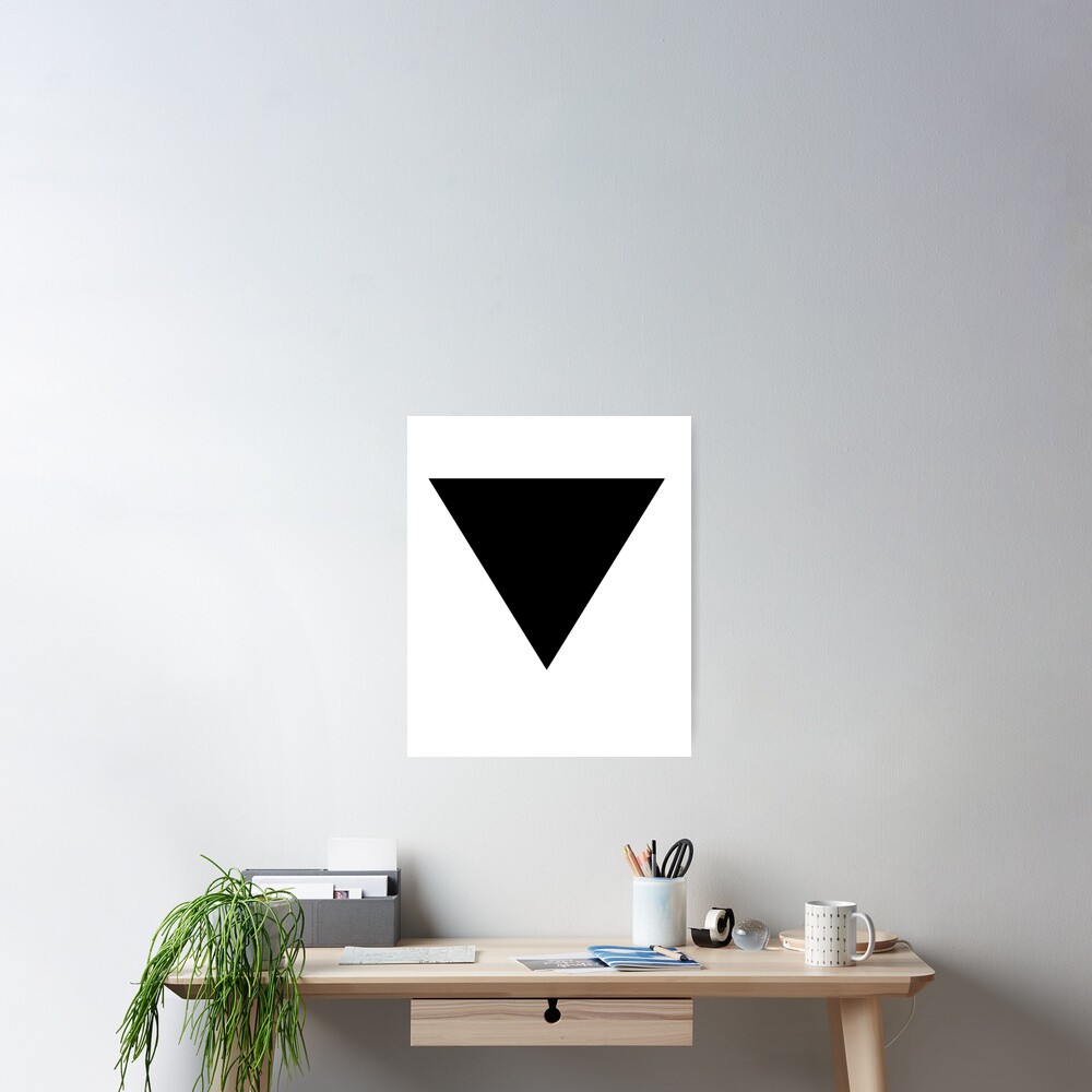 "BLACK INVERTED TRIANGLE" Poster for Sale by Rock-it | Redbubble