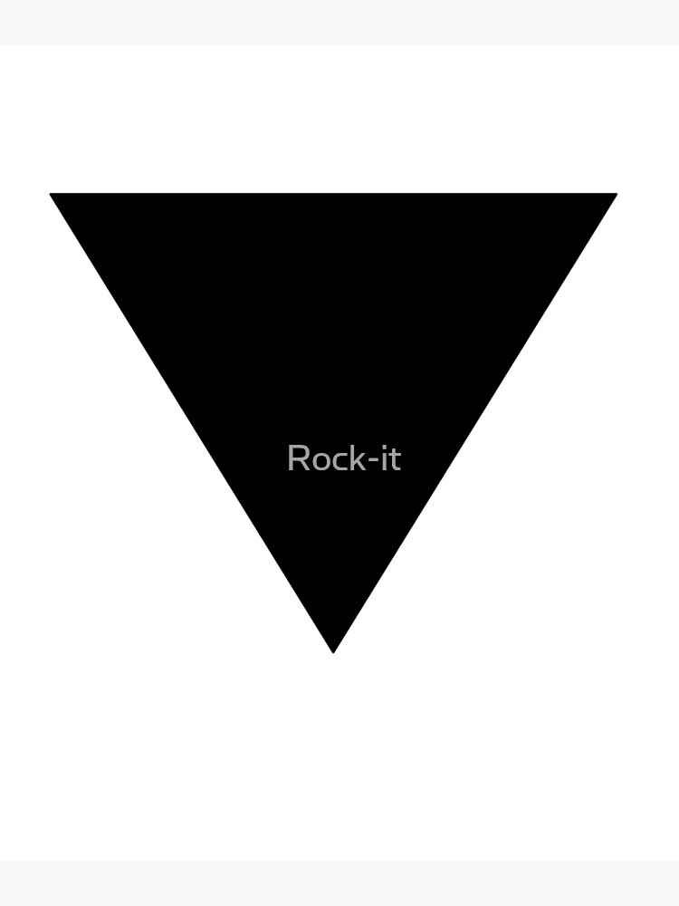 "BLACK INVERTED TRIANGLE" Poster for Sale by Rock-it | Redbubble