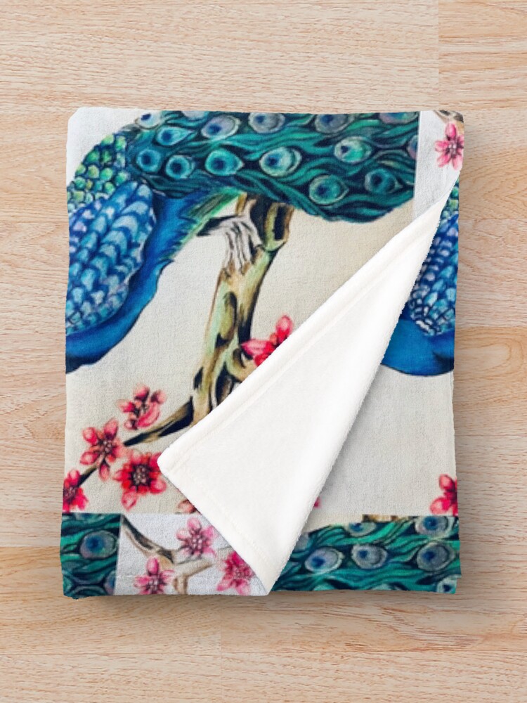 "Beautiful Peacock " Throw Blanket by EvermoreDesign | Redbubble