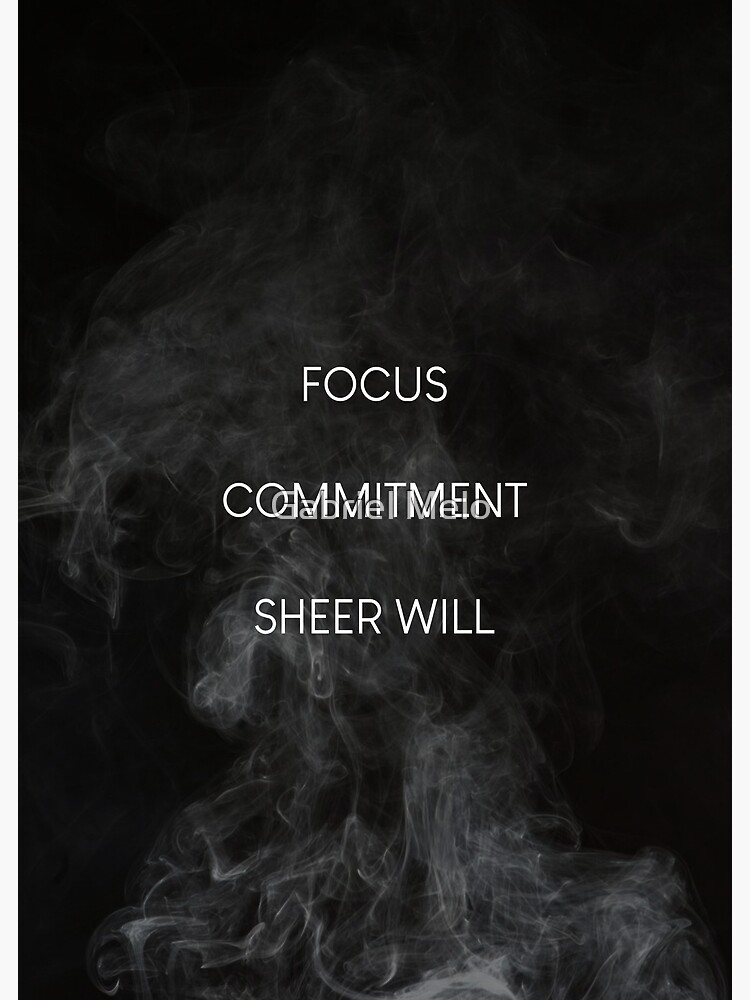 "John Wick - Focus, Commitment, Sheer Will" Photographic Print by Undersom | Redbubble