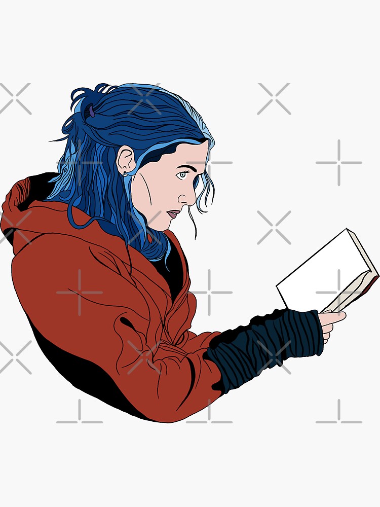 "clementine - blue ruin" Sticker for Sale by theartEroom | Redbubble
