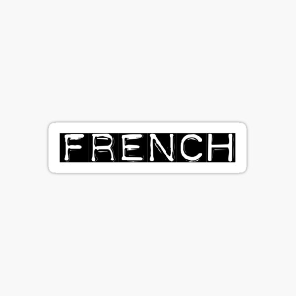 "French | School Subject Label" Sticker for Sale by Nfty-Planet01 ...