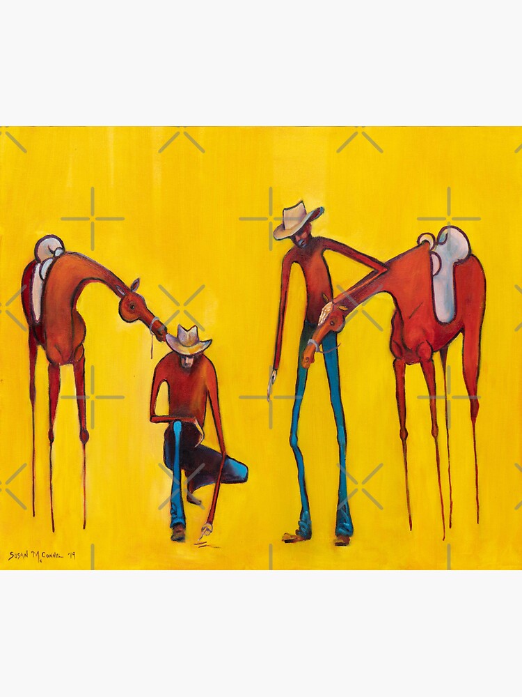 "Australian Stockman Drawing Mud Map in the Dust" Sticker for Sale by ...