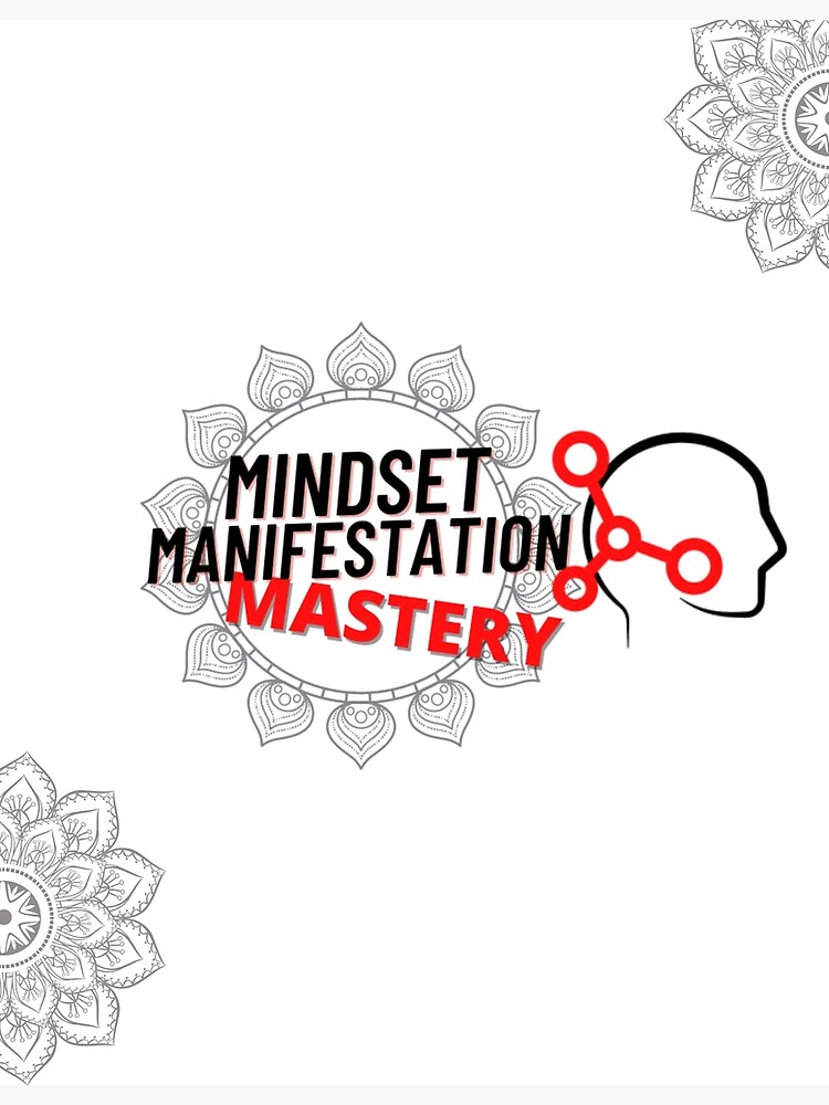 Póster «Logotipo de manifestación de mentalidad 2» de MindsetMastery | Redbubble