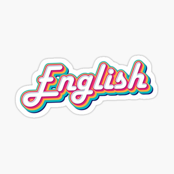 "English | Class Subject Label" Sticker for Sale by Nfty-Planet01 ...