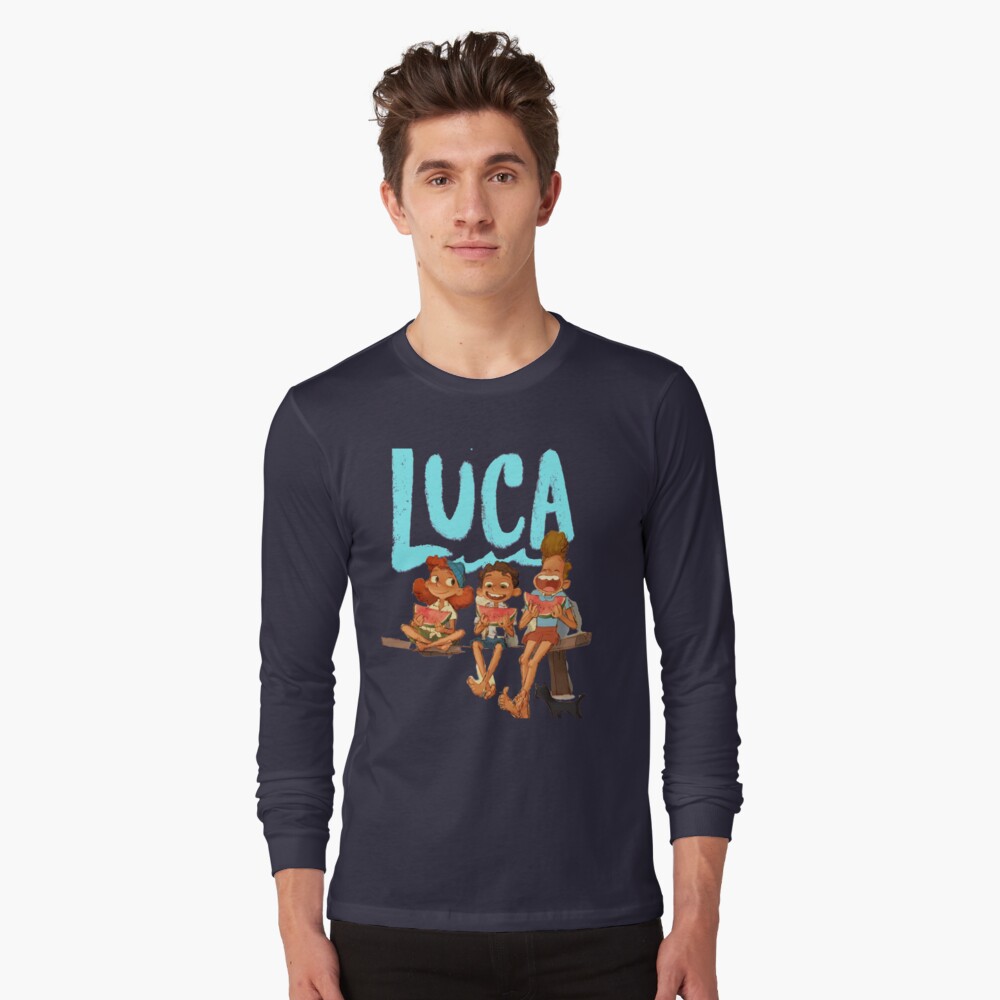 "Luca Friends Watermelon" Sticker by Curlyredflowers | Redbubble