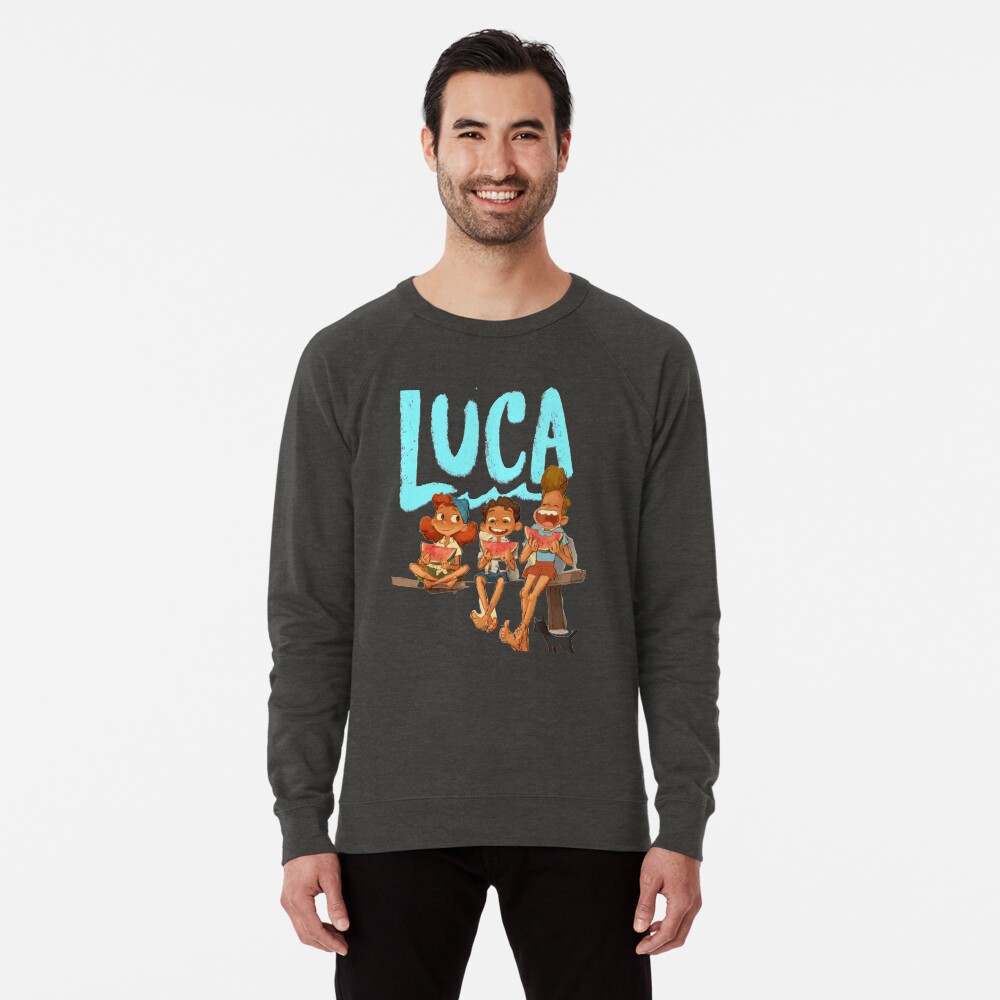 "Luca Friends Watermelon" Sticker by Curlyredflowers | Redbubble