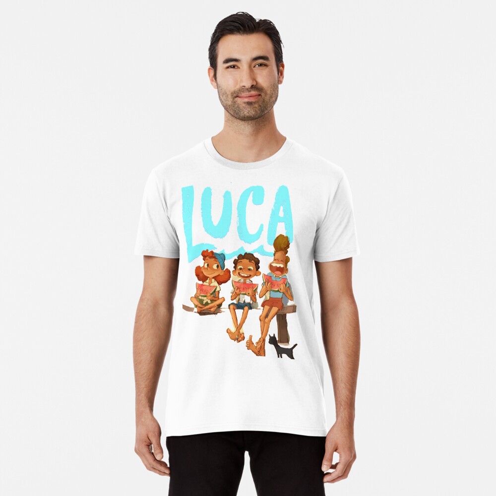 "Luca Friends Watermelon" Sticker by Curlyredflowers | Redbubble