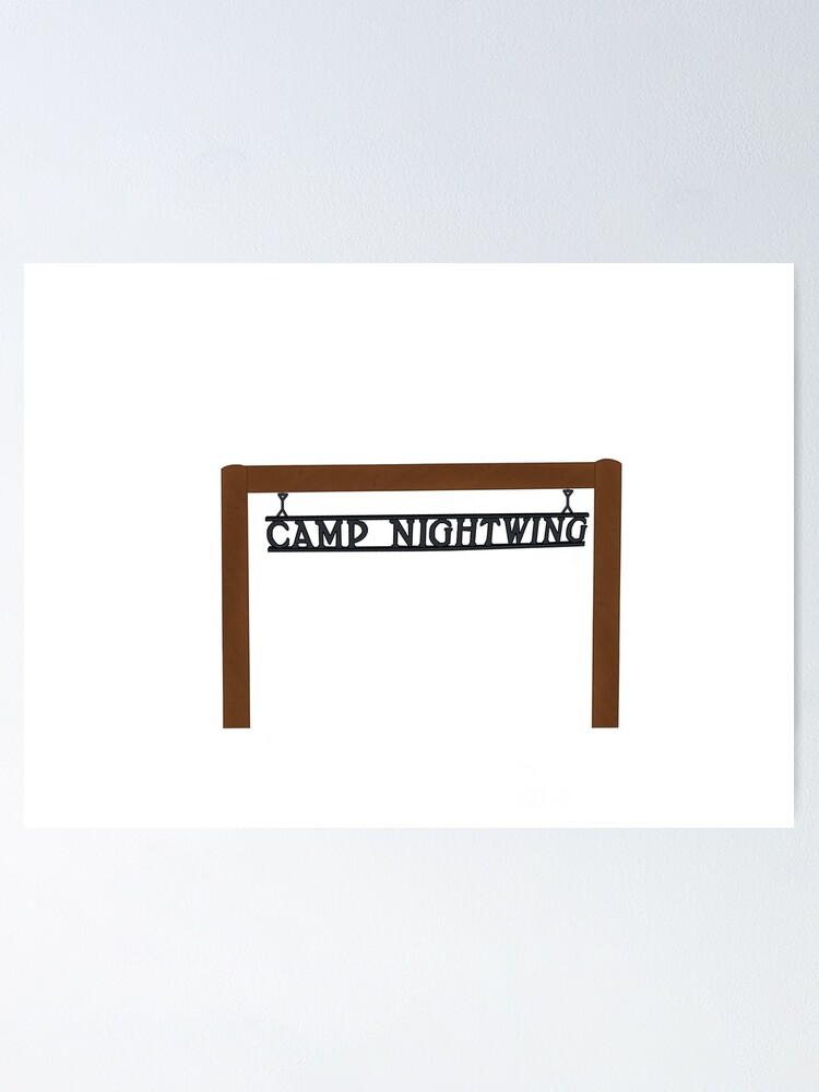 "Fear Street Camp Nightwing Wooden Sign" Poster by RiceaBarfik | Redbubble