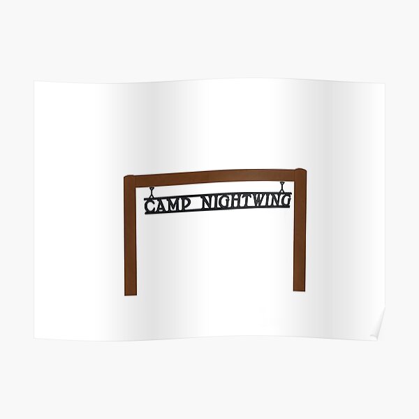 "Fear Street Camp Nightwing Wooden Sign" Poster by RiceaBarfik | Redbubble