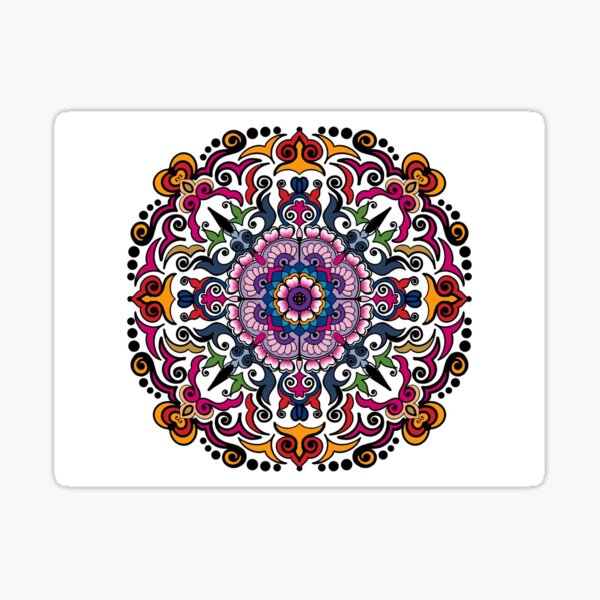 "Mandala art" Sticker for Sale by ManvithaK | Redbubble