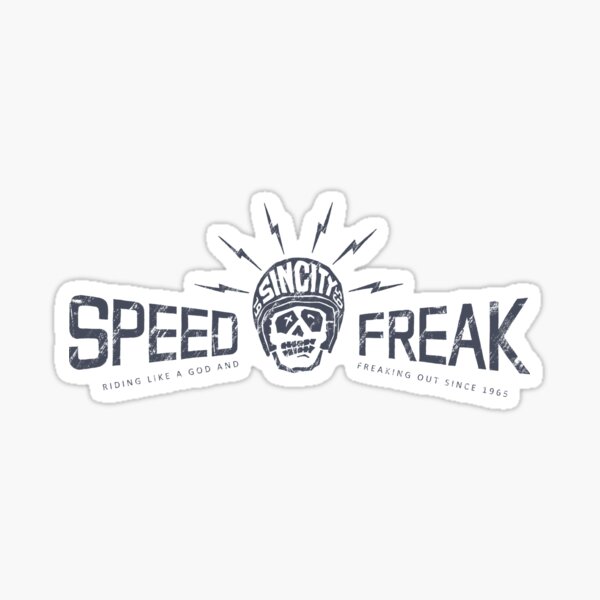 "Sin City Speed Freak" Sticker for Sale by Pep888 | Redbubble