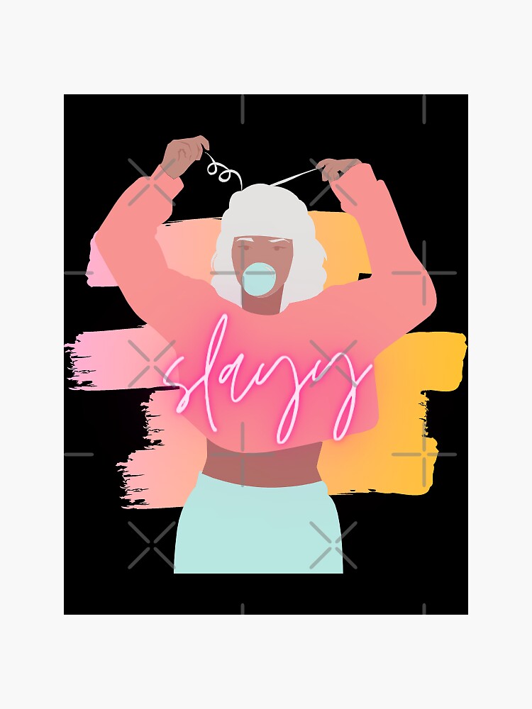 "Slayy" Sticker for Sale by ChrissiesBell | Redbubble