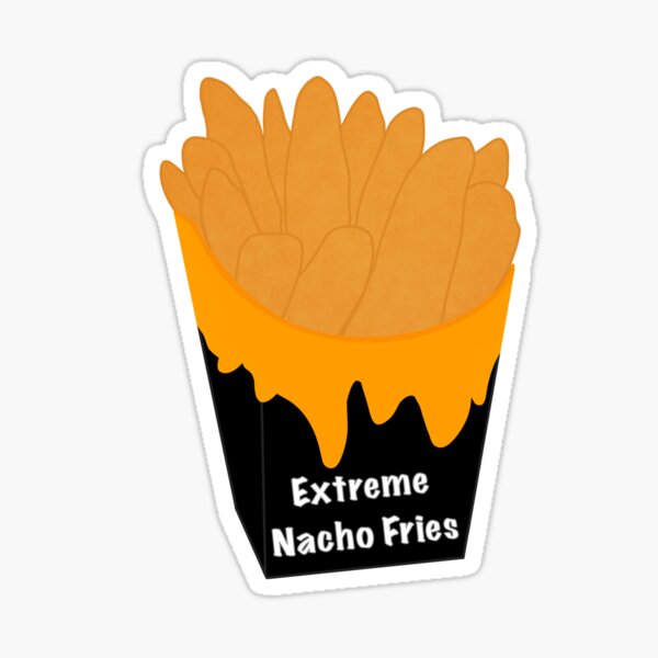 "Nacho Fries Sticker" Sticker for Sale by alysartstudio | Redbubble