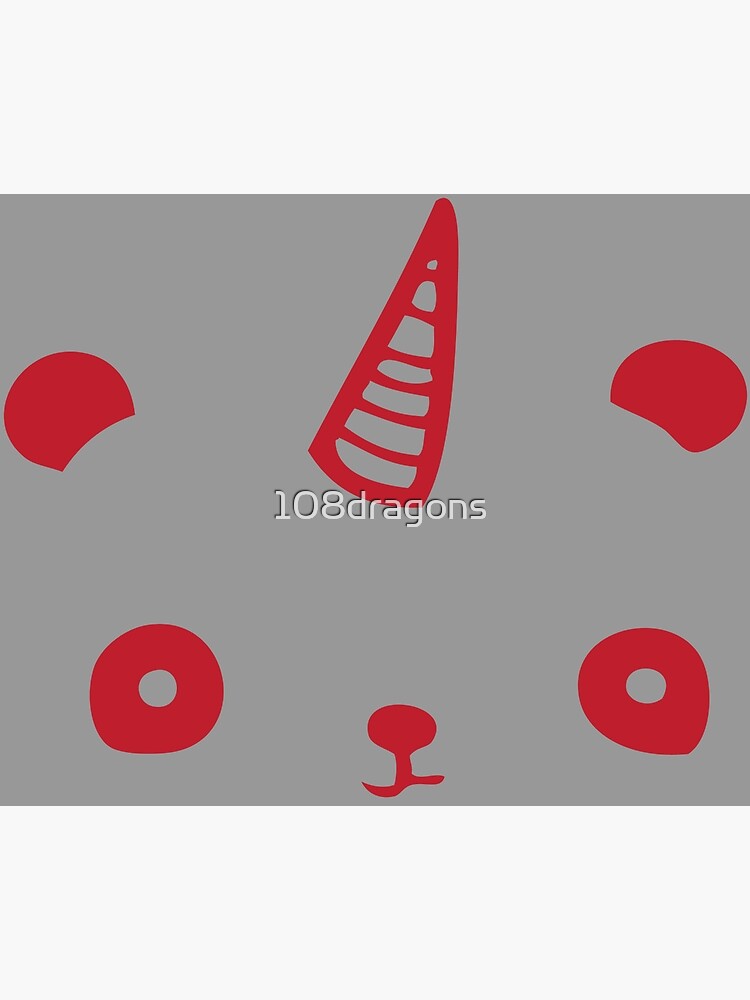 "I Am PandiCorn - Red Logo Design" Poster for Sale by 108dragons ...