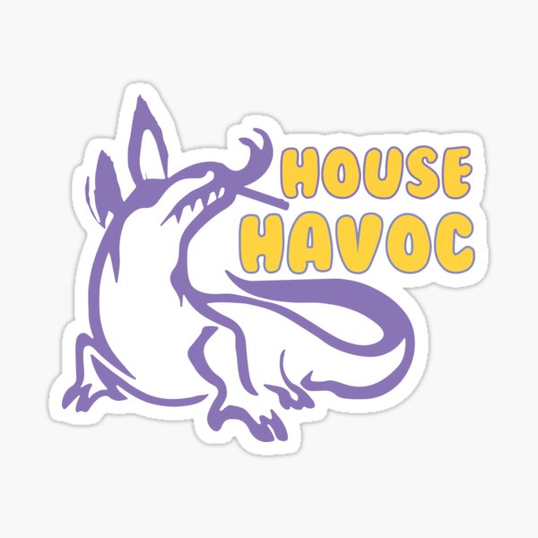 "Retro Havoc Logo" Sticker for Sale by HouseHavoc | Redbubble