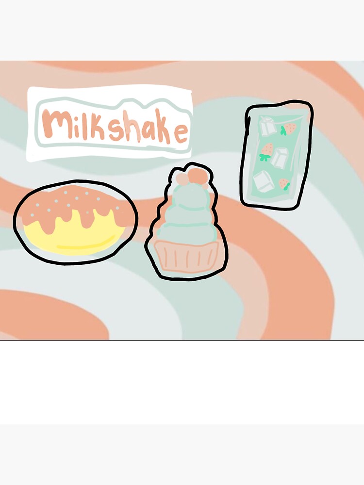 "milkshake sticker set (printable with sticker paper)" Sticker for Sale ...