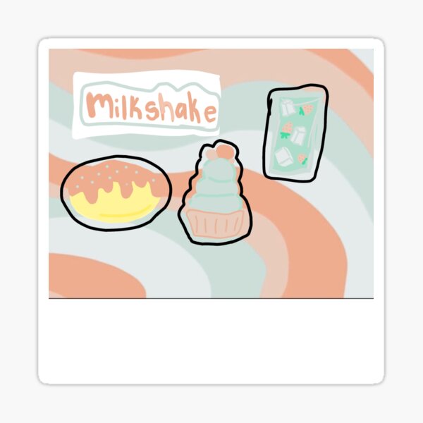 "milkshake sticker set (printable with sticker paper)" Sticker for Sale ...