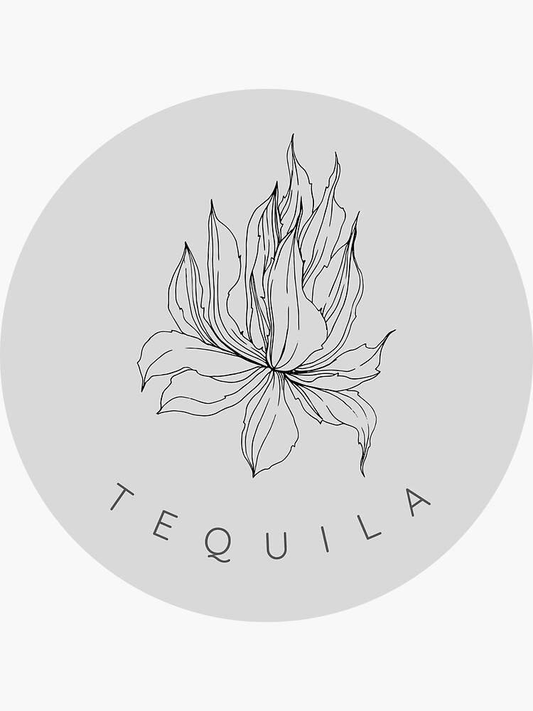 "Tequila" Sticker for Sale by pineapp-artista | Redbubble