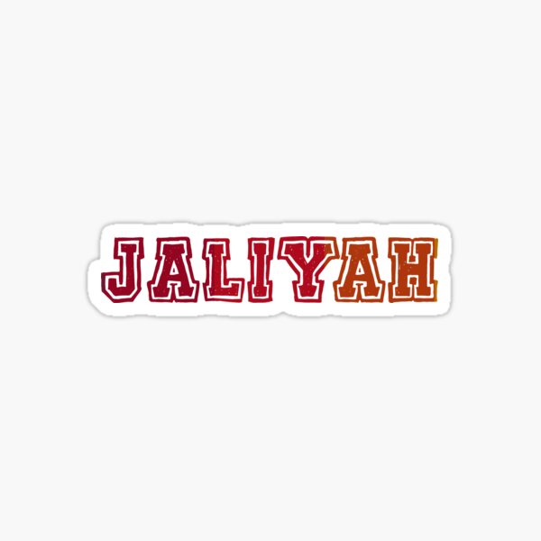 "JALIYAH" Sticker for Sale by ruviogevio | Redbubble