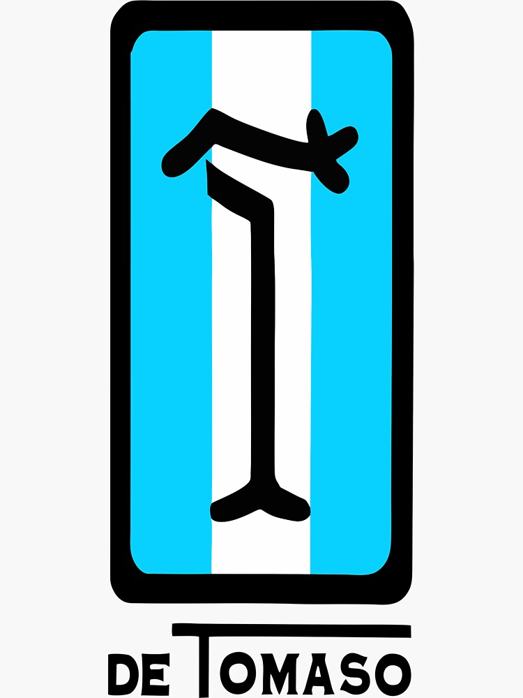 "SALE - De Tomaso Logo" Sticker for Sale by herera | Redbubble
