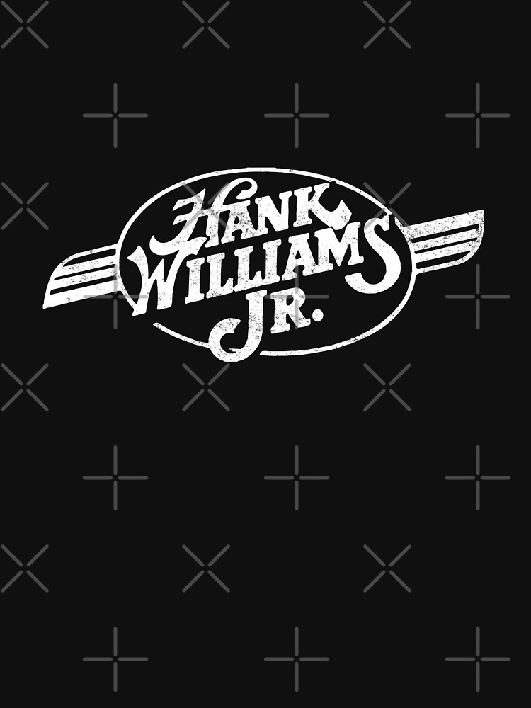 "Hank Jr Distressed Logo Williams Tribute" T-shirt for Sale by ...