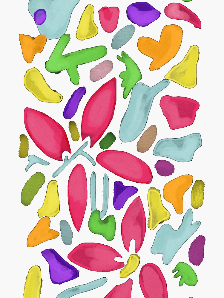 "Floral Batik Inspired Drawing" Sticker for Sale by TataTitiTutu ...