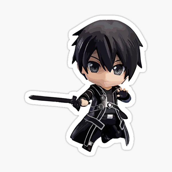 "Kirito " Sticker for Sale by SacramedUr | Redbubble