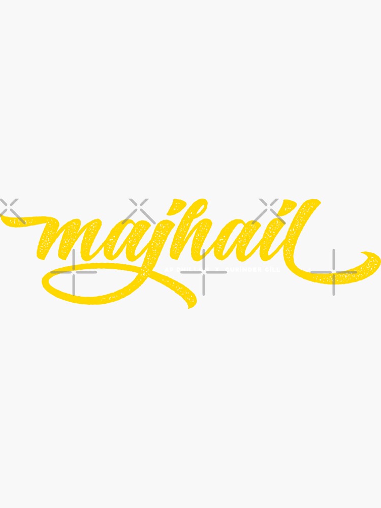 "Majhail - AP Dhillon X Gurinder Gill Trending Track " Sticker for Sale ...