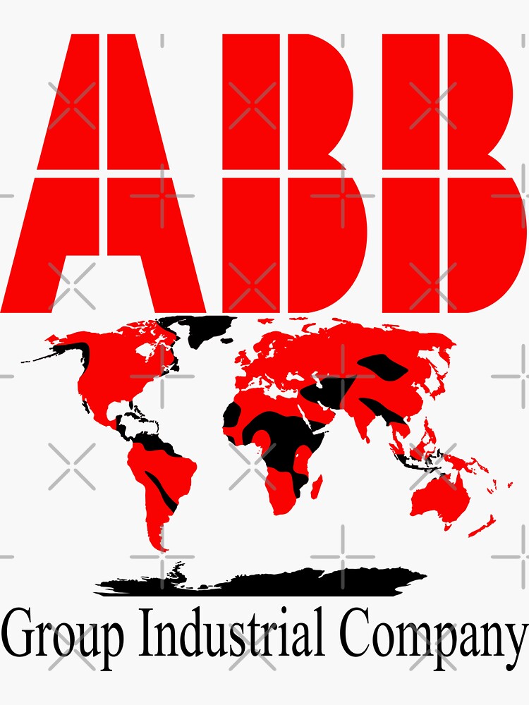 "Abb Group (Black Version)" Sticker for Sale by h2cinedesign | Redbubble