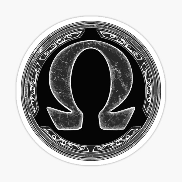 "Omega Symbol " Sticker for Sale by SacramedUr | Redbubble