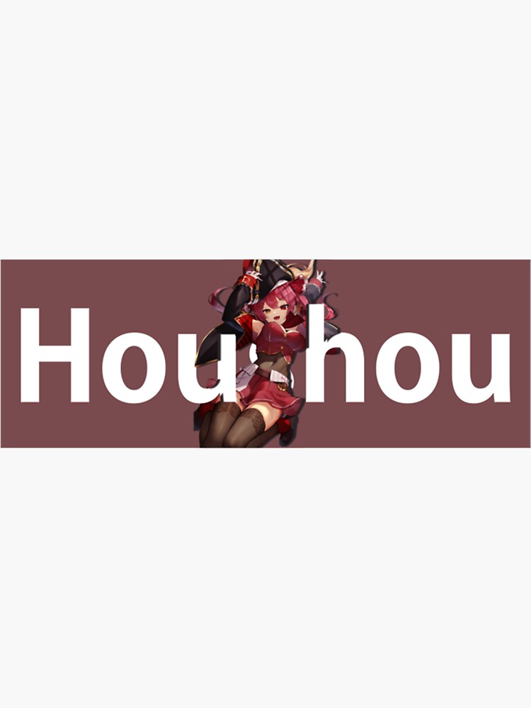 "Captain Houshou Marine Hololive Banner" Sticker for Sale by ...
