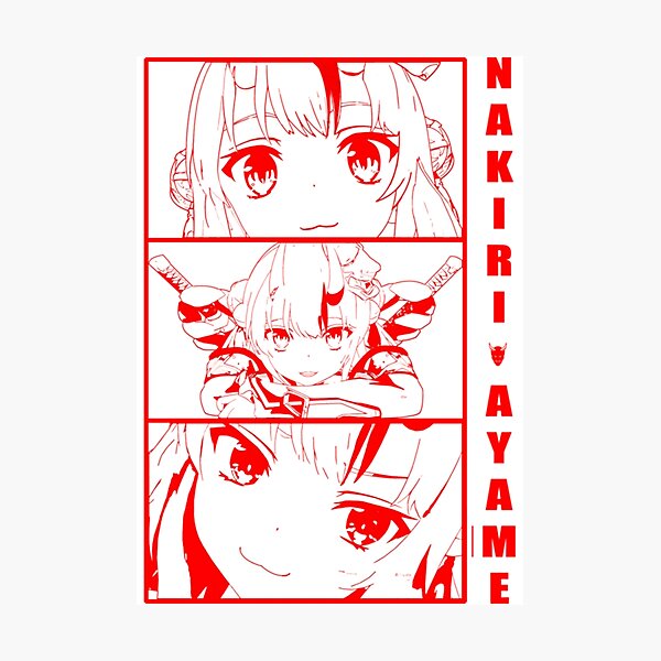 "Hololive Nakiri Ayame" Photographic Print for Sale by JaxCardilany ...