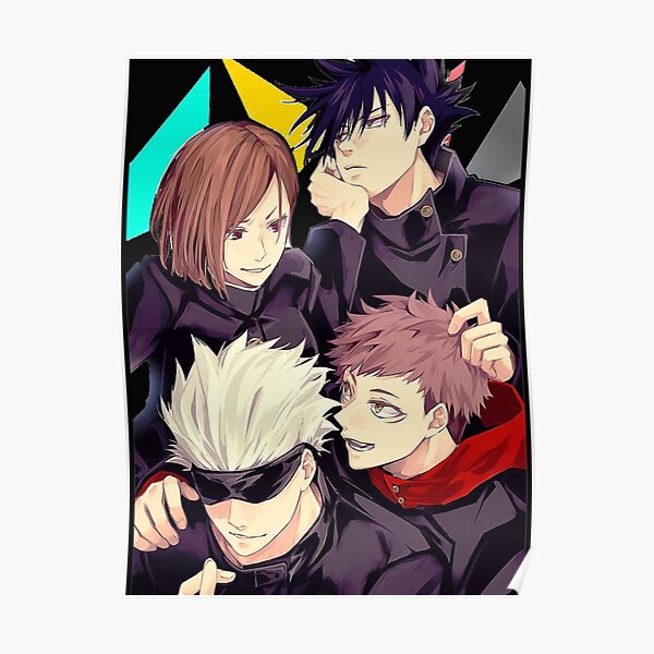 "Jujutsu Kaisen Gojo and Team " Poster by AmberPip786 | Redbubble