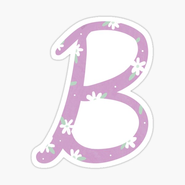 "Flowers letter B | Purple Violet Letter cute flowers graphic | Flora ...
