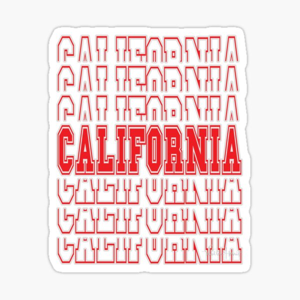 "California USA Word Art V2 " Sticker for Sale by Walter4259 | Redbubble