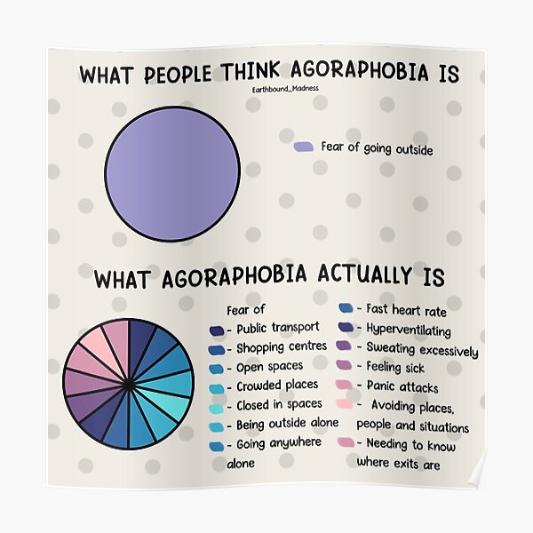"Agoraphobia information" Poster for Sale by Eb-M | Redbubble