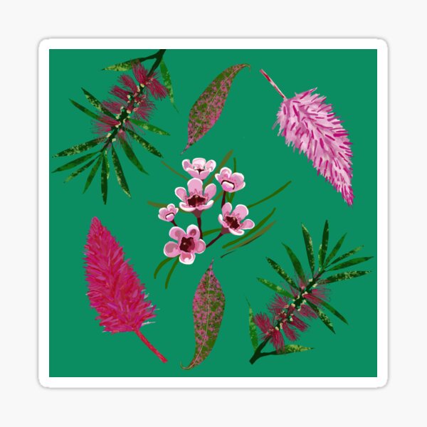 "Australian floral arrangement " Sticker by jesscapeldesign | Redbubble