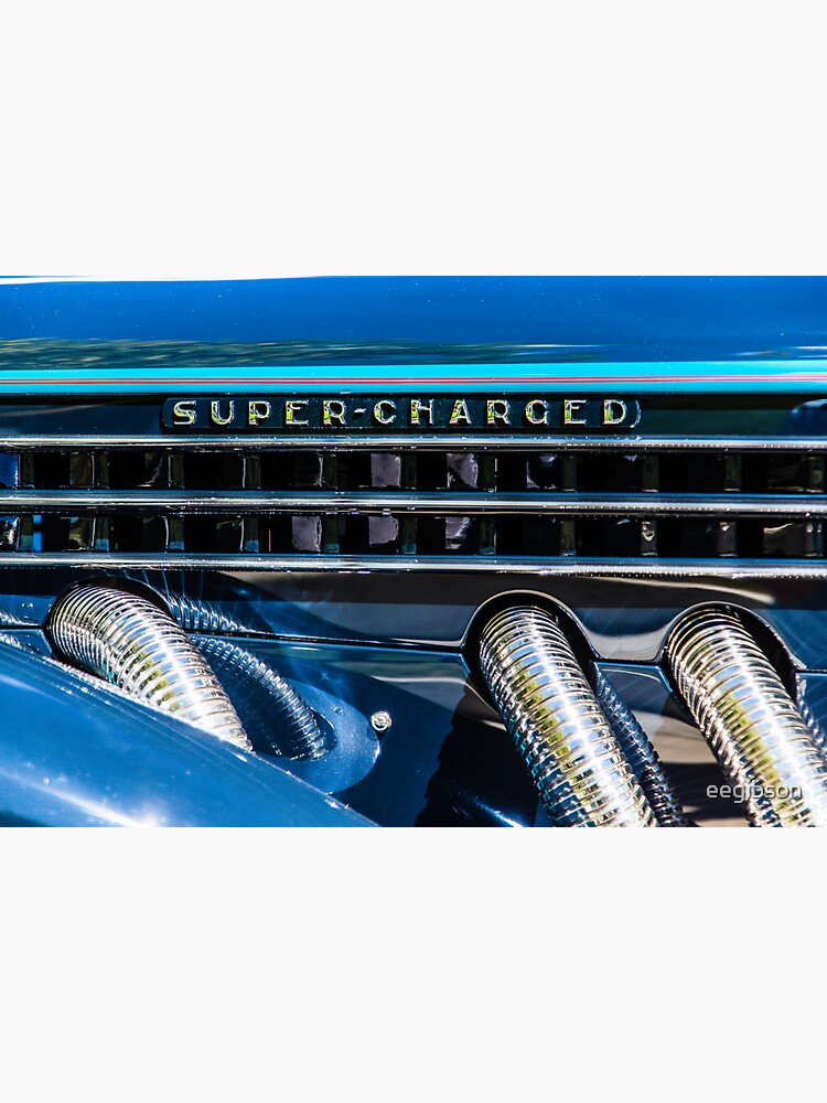 "Blue Super-Charged" Sticker for Sale by eegibson | Redbubble