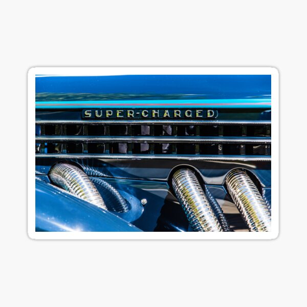 "Blue Super-Charged" Sticker for Sale by eegibson | Redbubble
