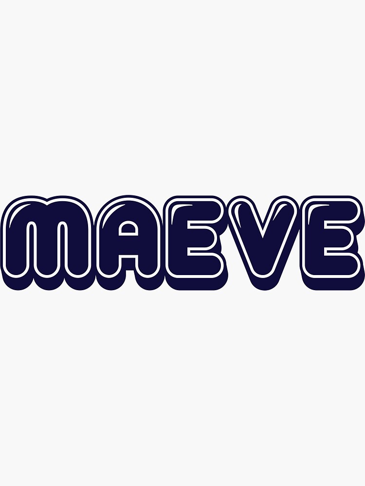 "MAEVE" Sticker for Sale by gerarddiviase | Redbubble