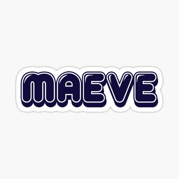 "MAEVE" Sticker for Sale by gerarddiviase | Redbubble