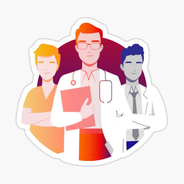 "Respect For All Medical Staff" Sticker for Sale by dennystee | Redbubble